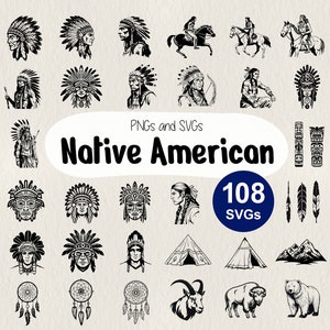 108 Native American Symbol SVG, Native American Totem Pole SVG, Indian ...