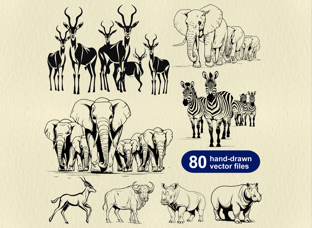 Wild Animal SVG, Safari Animals, Zoo Animal SVG, Gazelle Cricut ...