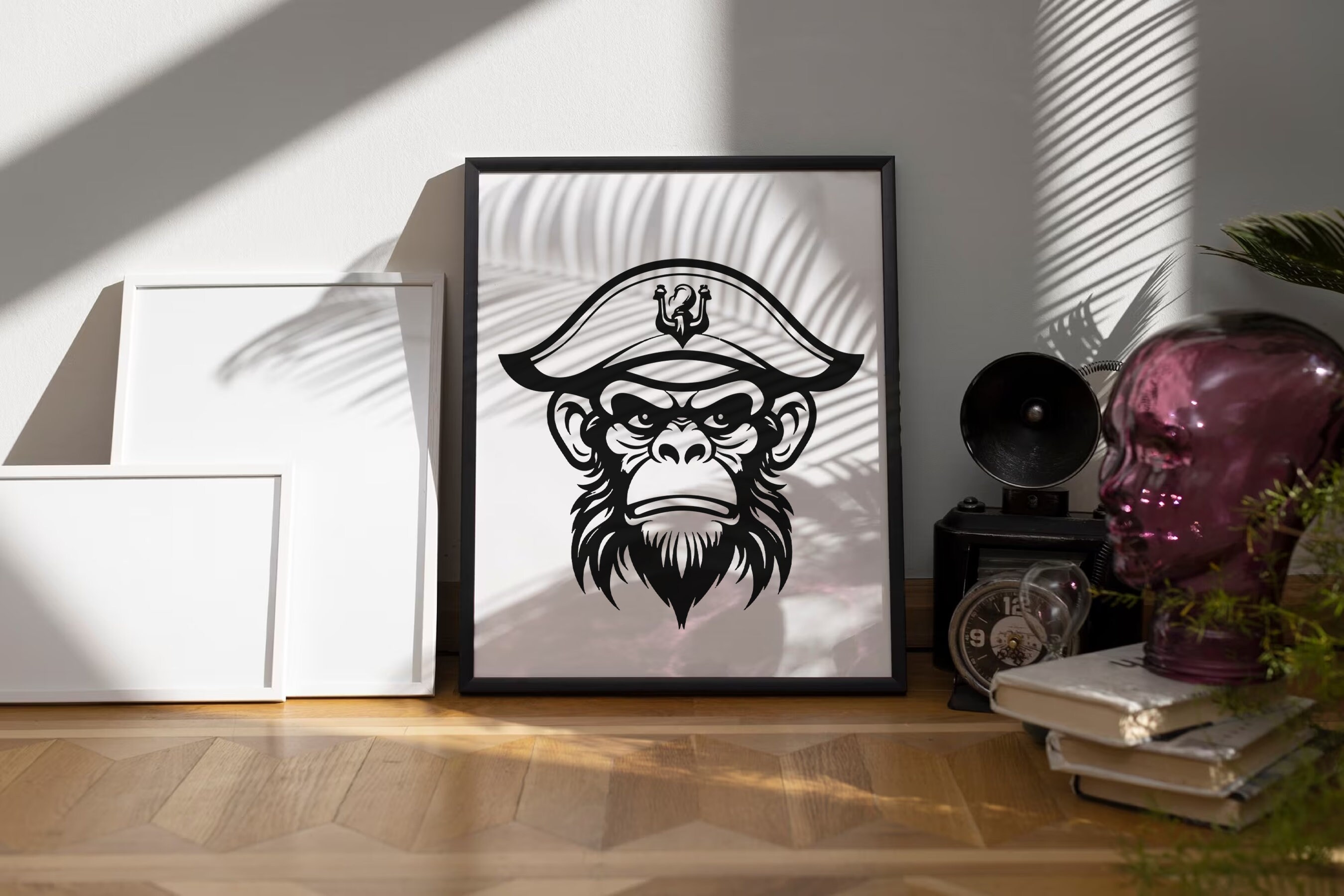 Monkey Sailor SVG, Monkey Sailor Cricut, Monkey Sailor Lasercut, Monkey ...