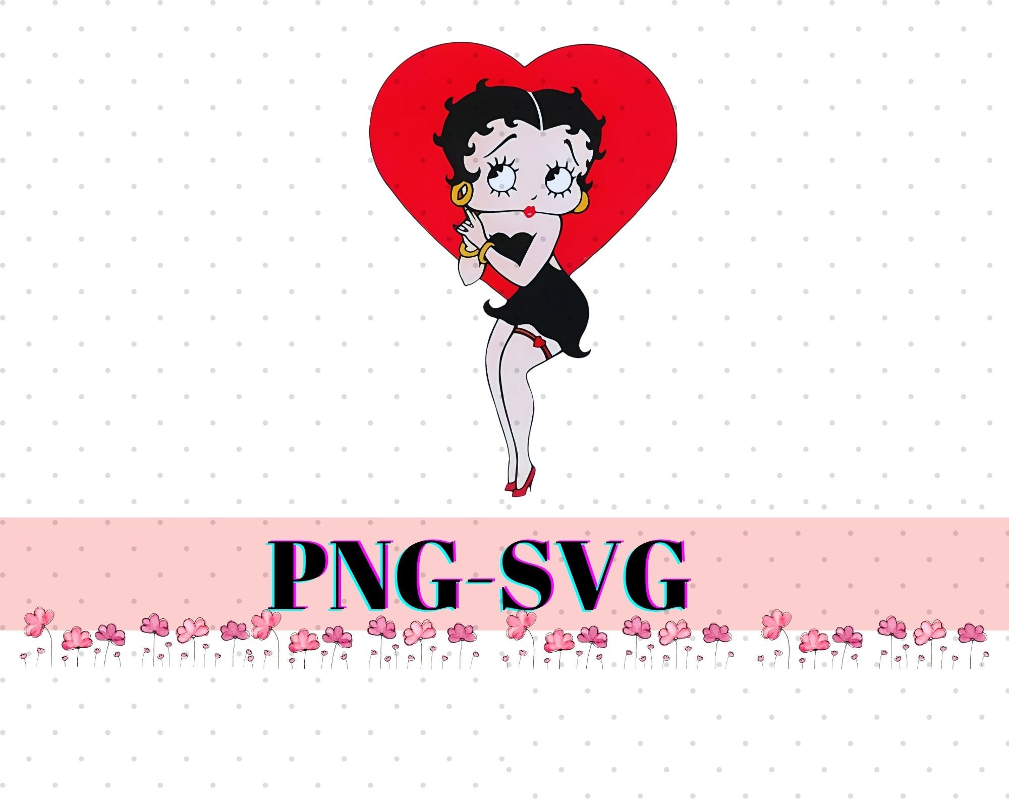 Betty Boop Svg Png Pdf Betty Boop Head Cute Boop Svg Betty Boop Clipart Aesthetic 90s Retro