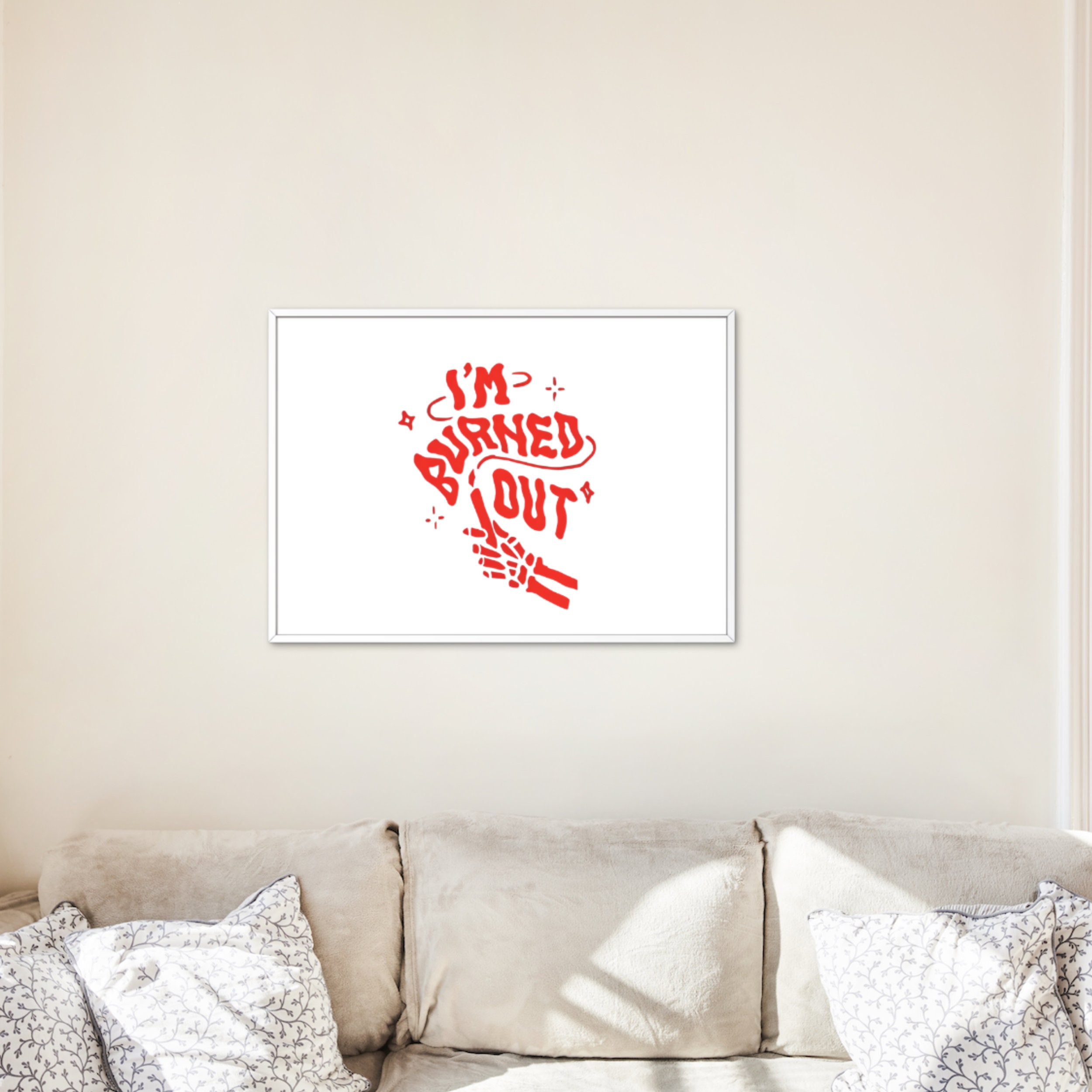 Burnt Out SVG-PNG-PDF, Trendy Skeleton Svg-png-pdf Design for Graphic T ...