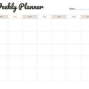 Digital Planner Printable Planner Daily Planner Weekly Planner Monthly ...