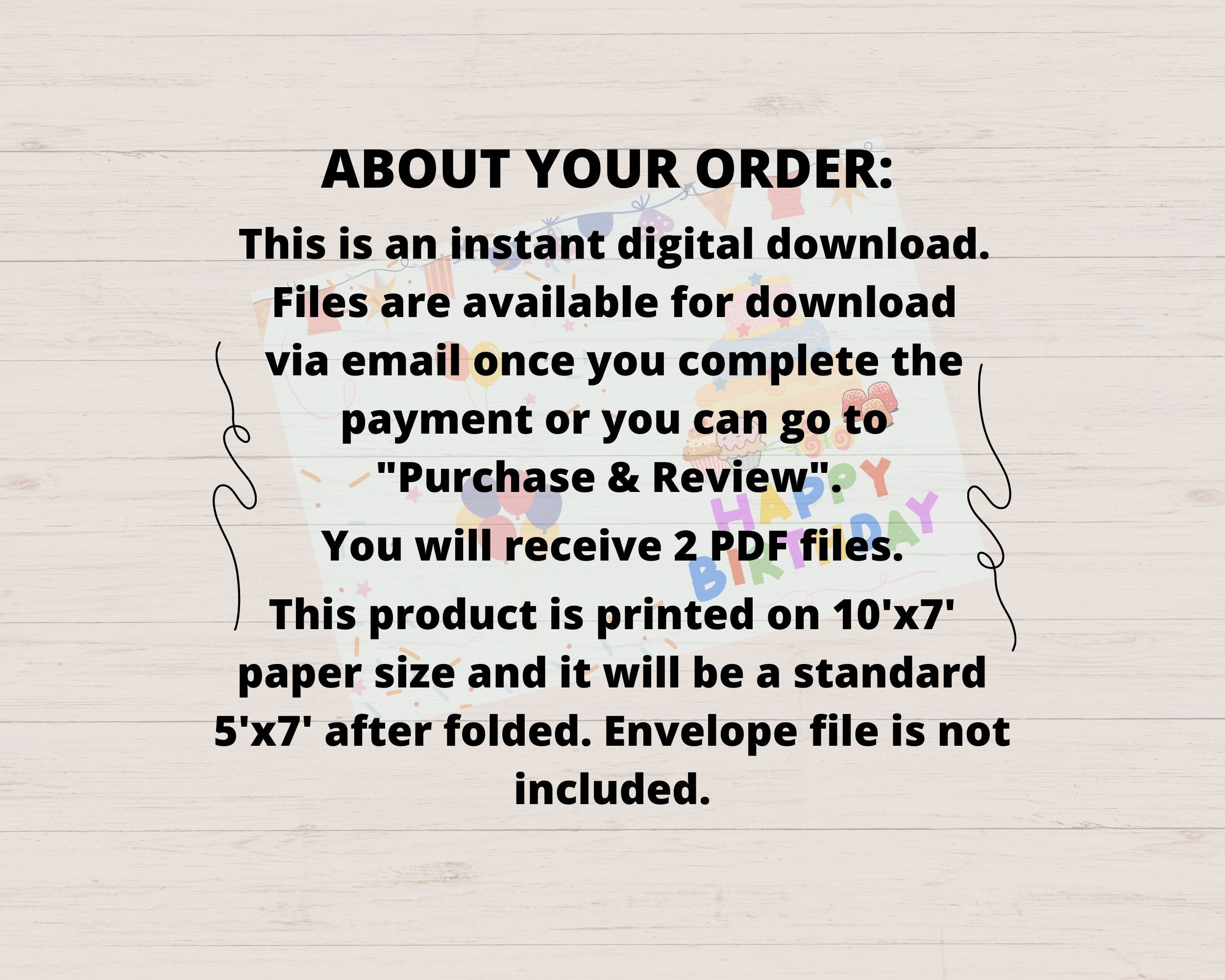 Digital Card, Printable Birthday Card, Birthday Card for Kids, Birthday ...