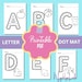 Printable Letters Dot Mat, Fine Motor Skills Activity, Printable ...