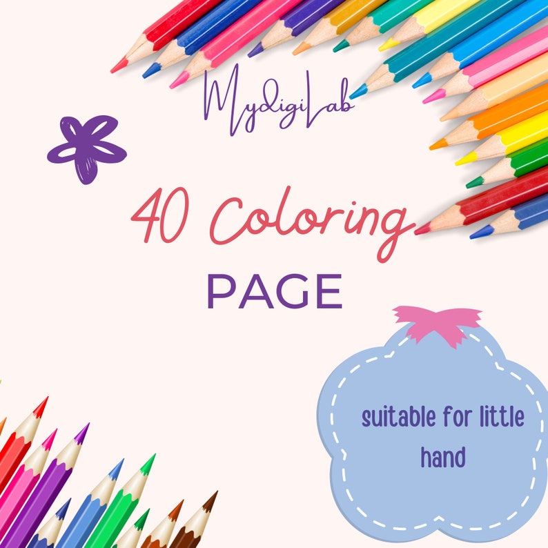 Printable 40 Coloring Pages for Kids, Toddlers, Preschoolers, Coloring ...