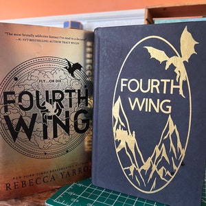 Fourth Wing Hand Painted Hidden Edge With Gilding - Etsy