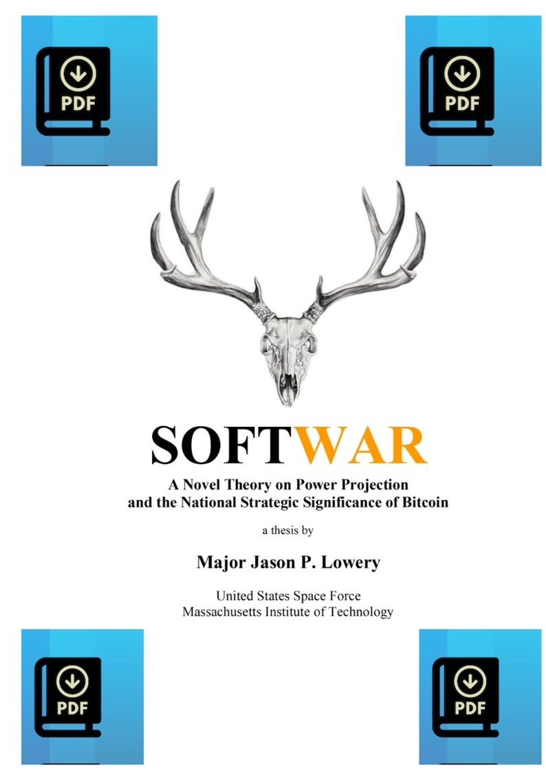 SOFTWARE, Jason Lowery, SOFTWAR a Novel Theory, Bitcoin National ...