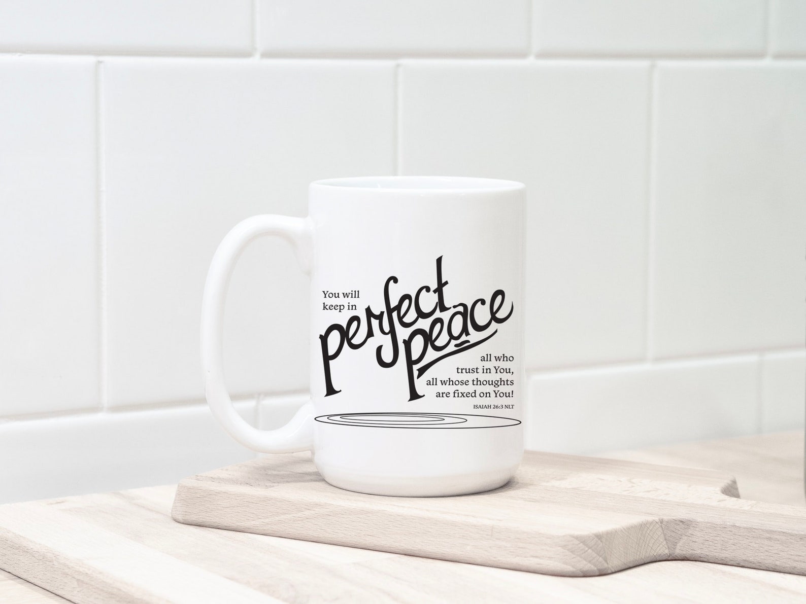 Perfect Peace Isaiah 26:3 Printable Scripture Text Black and Adult ...