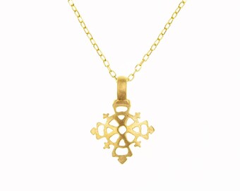 Ethiopian Coptic Cross Gold Medieval African Christian Church Pendant ...