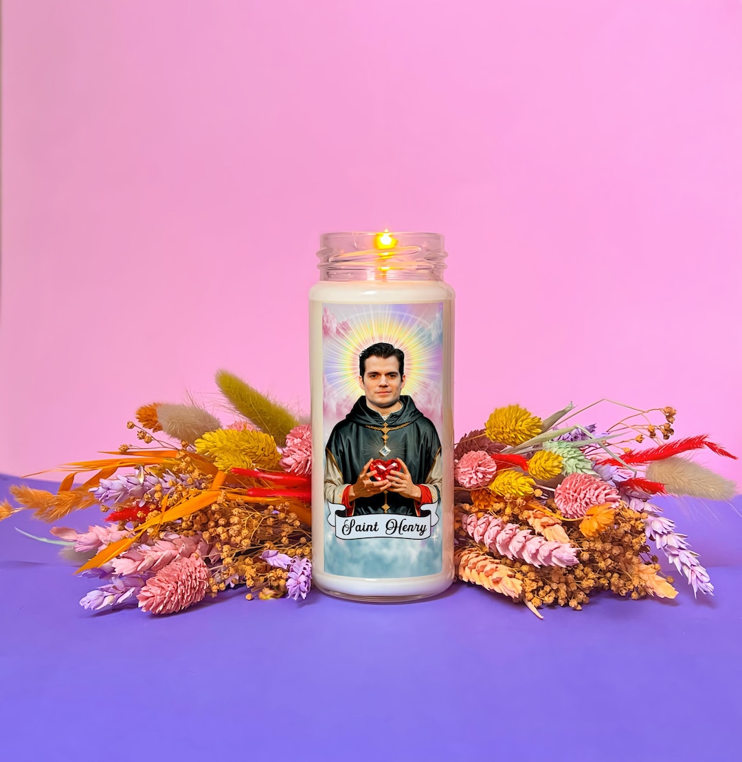 Saint Henry Cavill Prayer Candle: 8oz Soy Wax Novelty Gift - Etsy