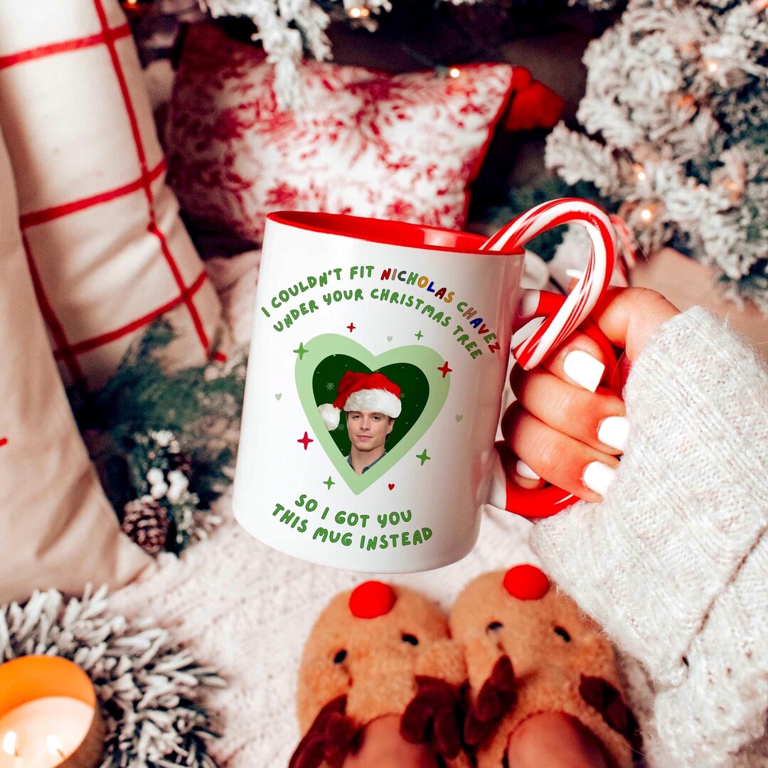 Nicholas Chavez Christmas Mug Funny Novelty Gift 11 Oz Inner Red Colour ...