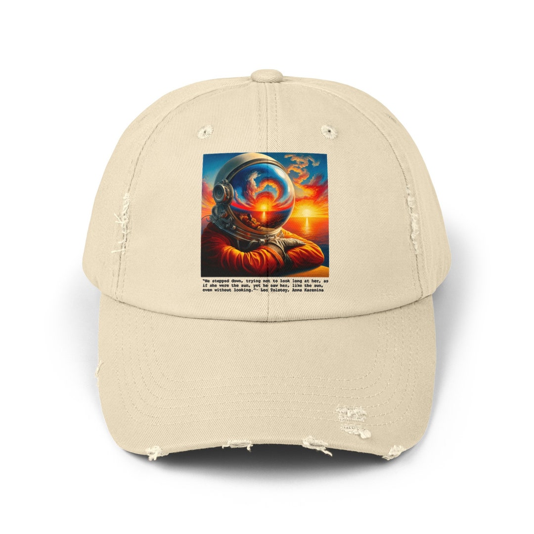 Astronaut Sunset Cap, Embroidered Cap, Space Lover Cap, Astronaut Cap ...