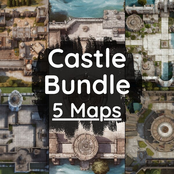 10 Jungle Palace Battle Maps, Dnd, Pathfinder, D&D, Battlemap, Dungeons ...