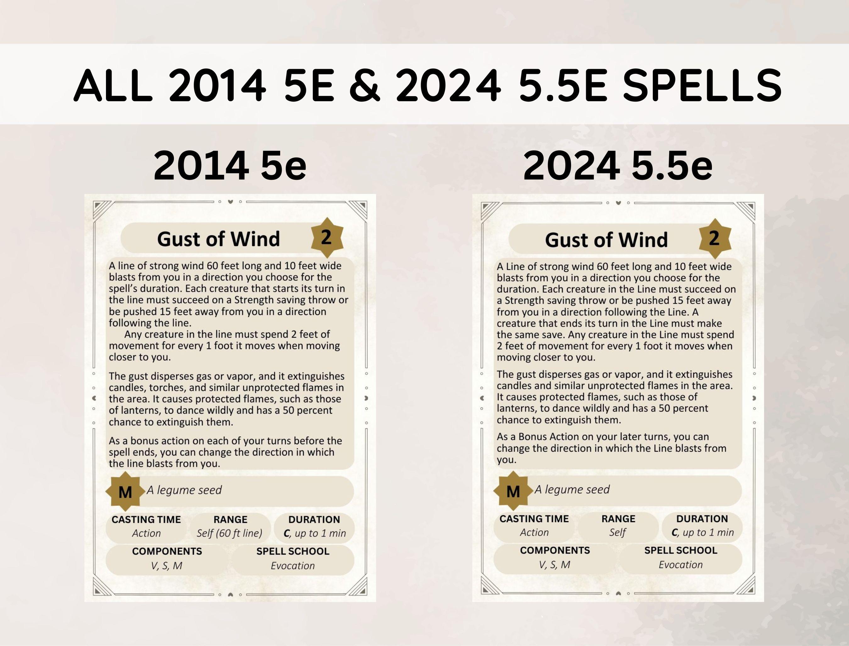 Dnd 5e Druid Spell Cards – 310+ Printable PDF Spellbook (2014 & 2024 ...