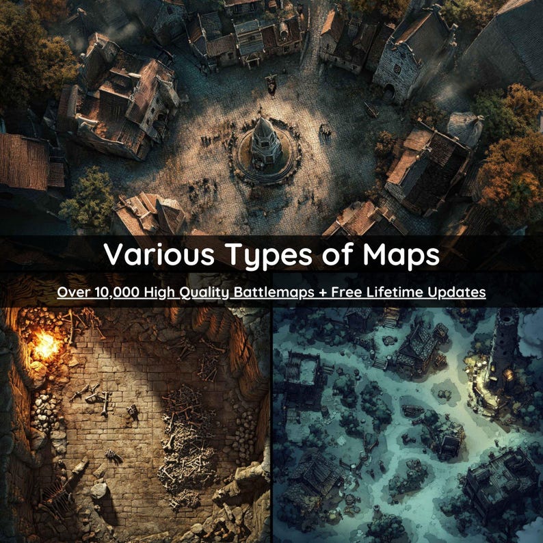 10,000+ Unique Battle Maps | Ultimate RPG Map Bundle | Dungeons 5e ...
