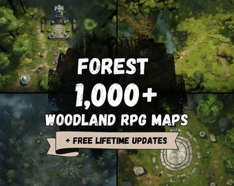 D&D Forest Falls Animated Battlemaps Pack, Dungeons and Dragons Digital ...