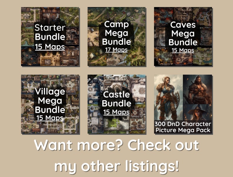 Dnd Ruins Battle Map Mega Bundle, 15 D&D Battlemaps, Dungeons and ...
