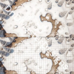 Dnd Winter Snow Battle Map Bundle, 5 D&D Digital Battlemaps, Dungeons ...