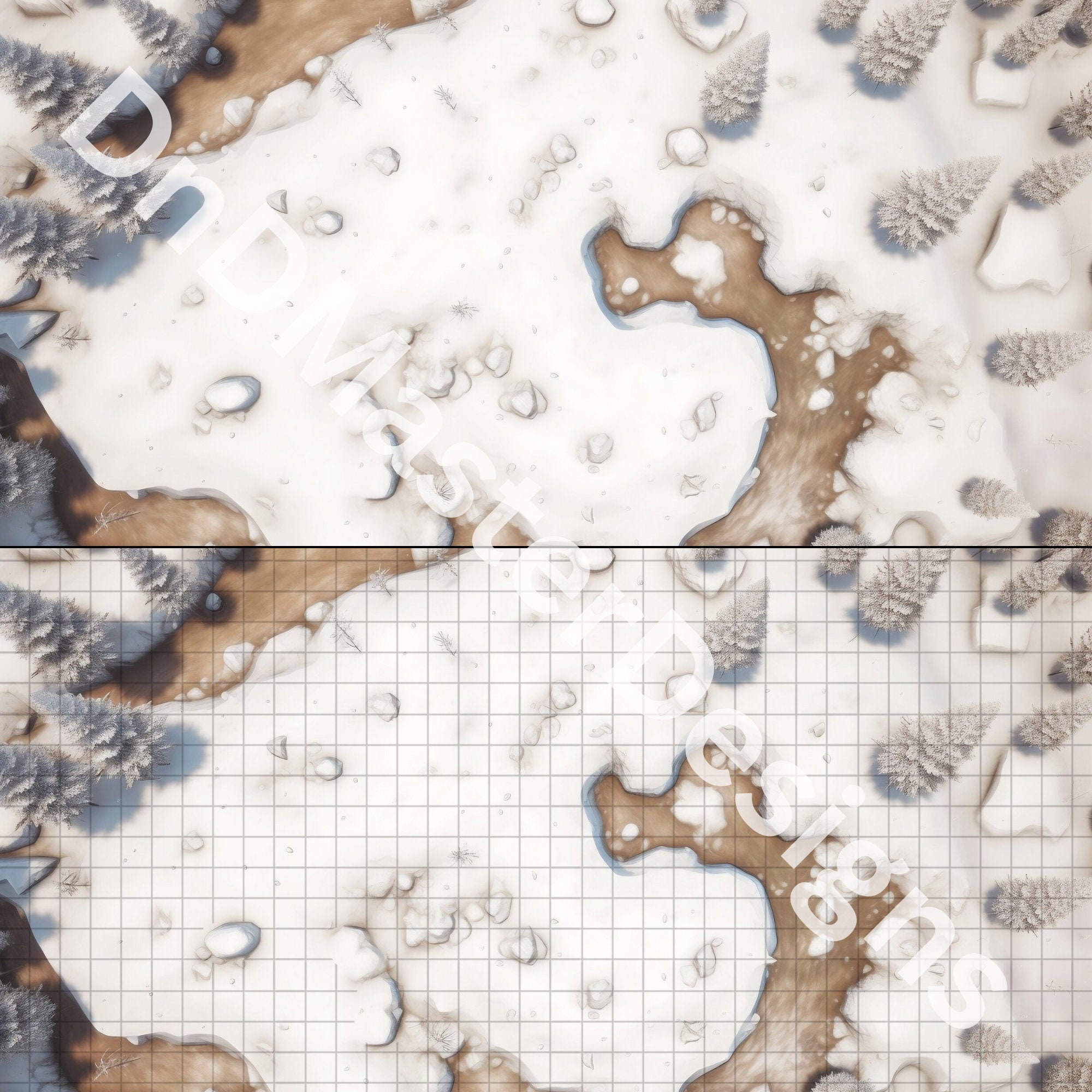 Dnd Winter Snow Battle Map Bundle 5 D&D Digital Battlemaps - Etsy