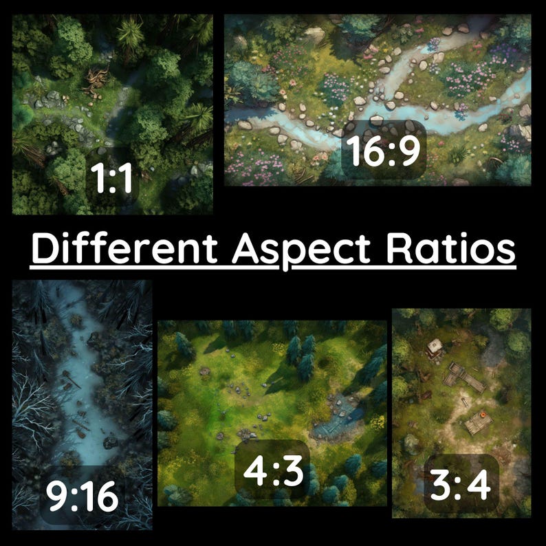 1000+ RPG Forest Map Bundle, Woodland Battlemaps, Dungeons 5e Digital ...