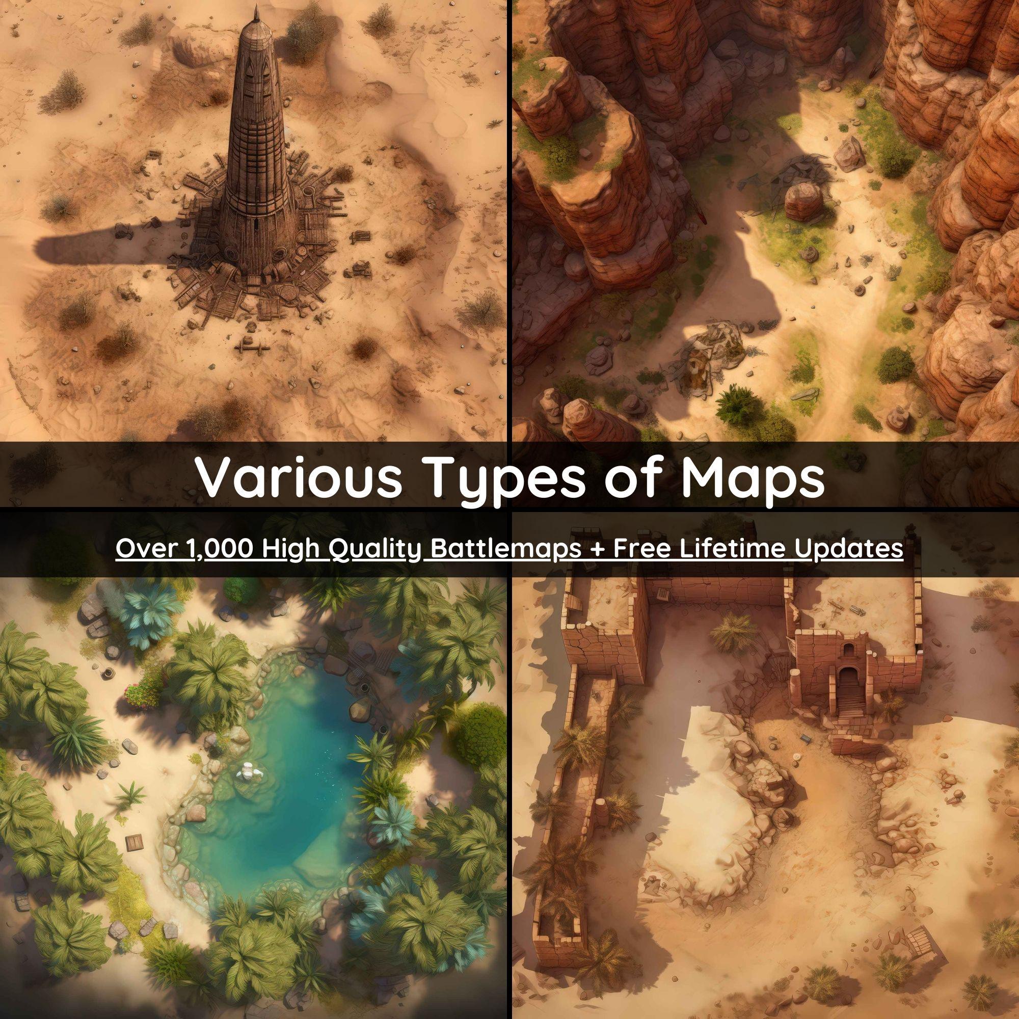 1000+ Desert RPG Battle Maps | Digital Download - Etsy