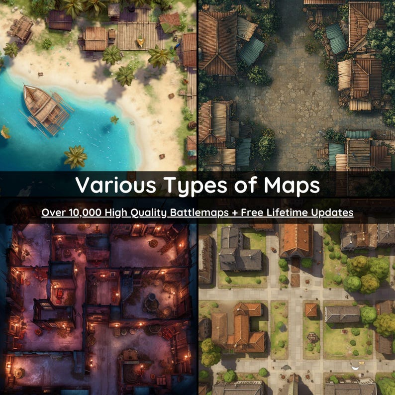 10,000+ Unique Battle Maps | Ultimate RPG Map Bundle | Dungeons 5e ...