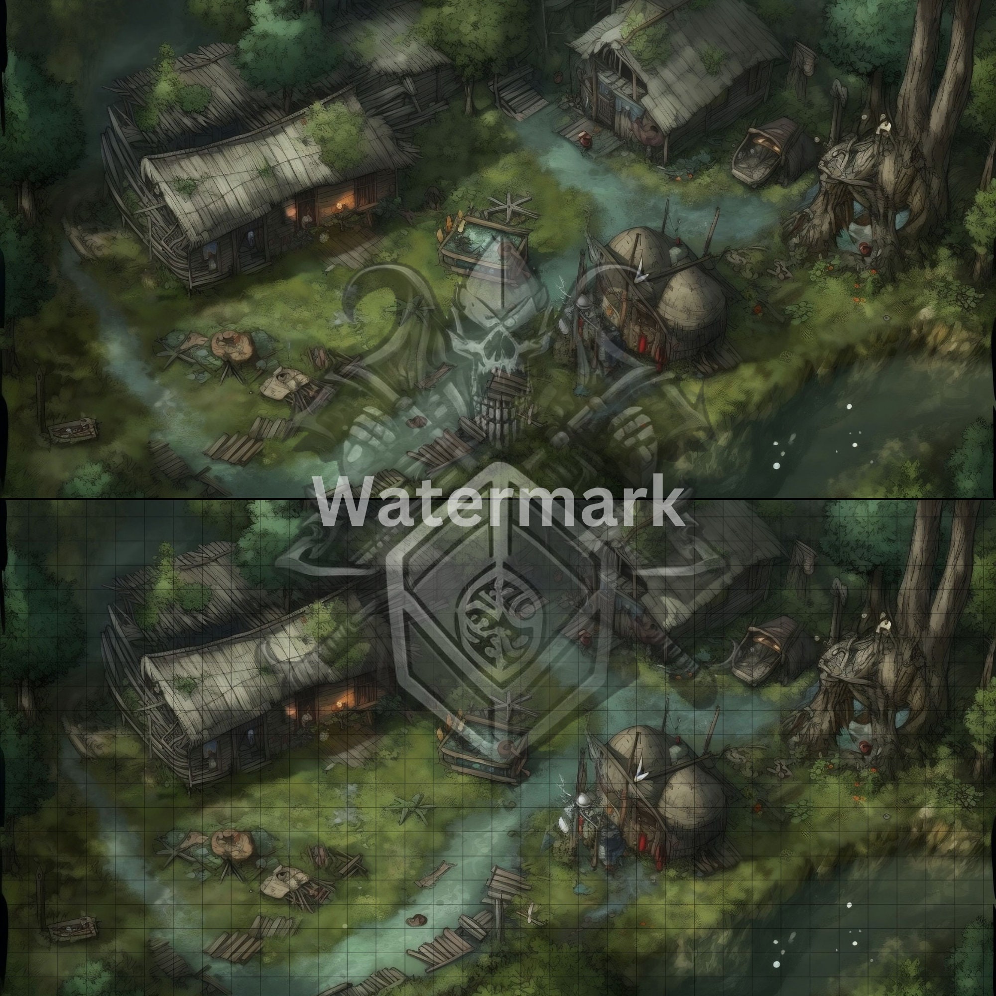 Dnd Camp Encounter Battle Map Mega Bundle 17 D&D Digital - Etsy