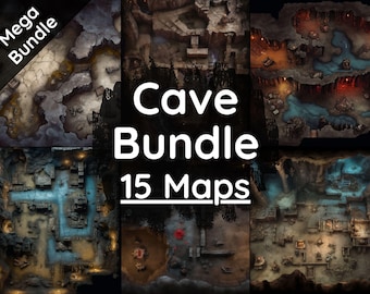CAVE CAMPSITE Battle Map, Dnd Battle Map, D&D, Battlemap, Dungeons and ...