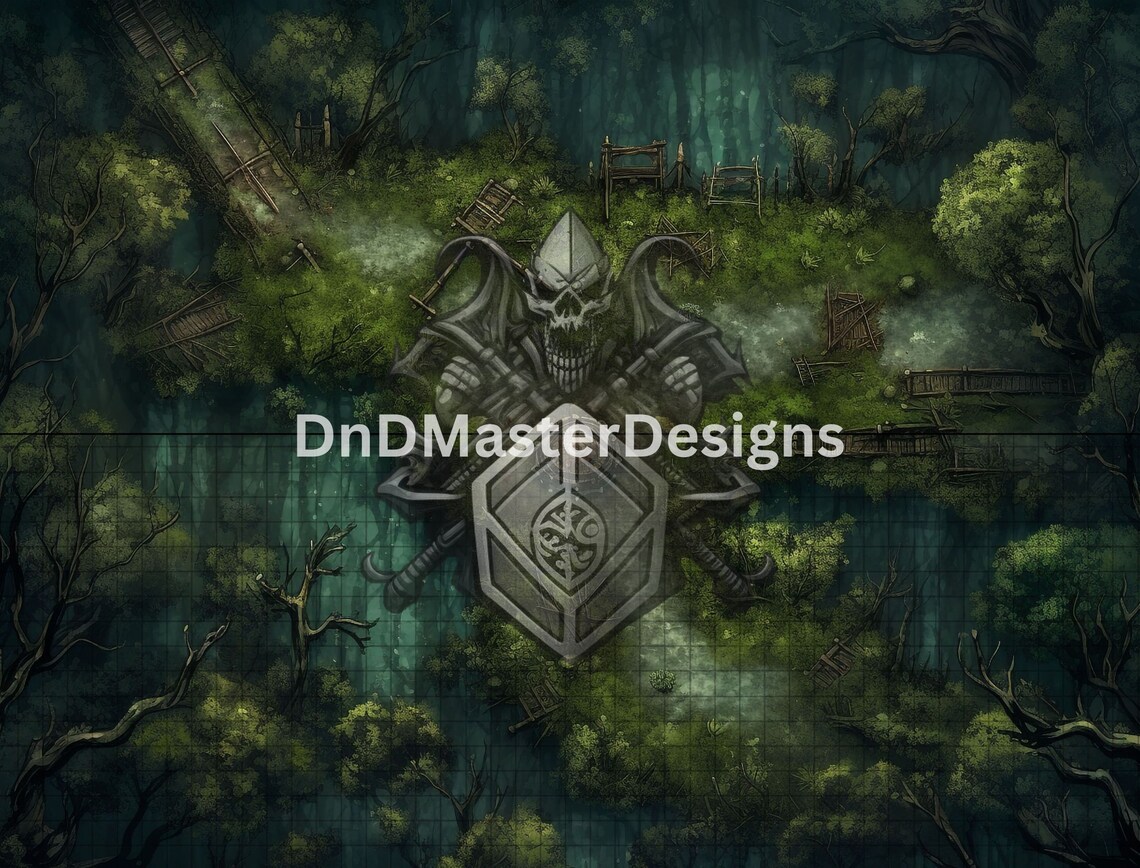 Dnd Swamp Battle Map Bundle, 5 D&D Digital Battlemaps, Dungeons and ...