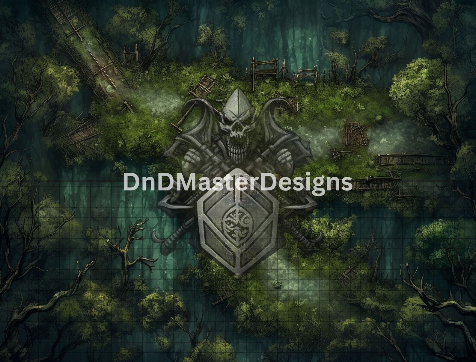 Dnd Swamp Battle Map Bundle, 5 D&D Digital Battlemaps, Dungeons and ...
