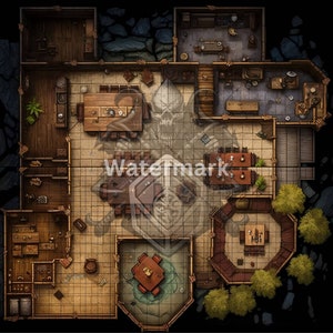 Dnd Tavern Battle Map Bundle, 6 D&D Digital Battlemaps, Dungeons and ...