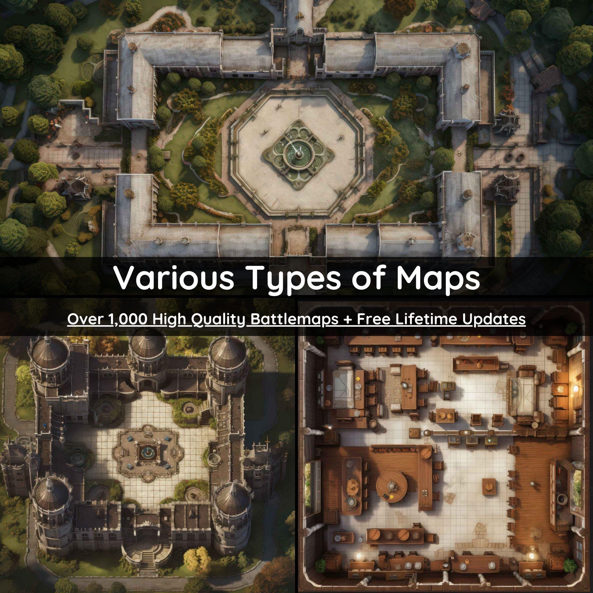 1000+ Castle Battle Maps: Fort RPG Maps for Dnd, Roll20, Foundry VTT - Etsy