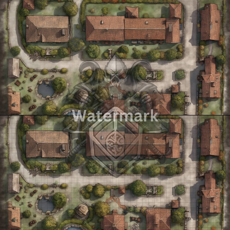 Dnd Town Village Battle Map Bundle 5 D&D Digital Battlemaps - Etsy
