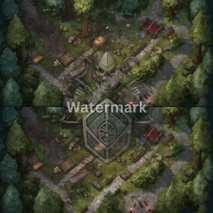 Dnd Camp Encounter Battle Map Mega Bundle, 17 D&D Digital Battlemaps ...