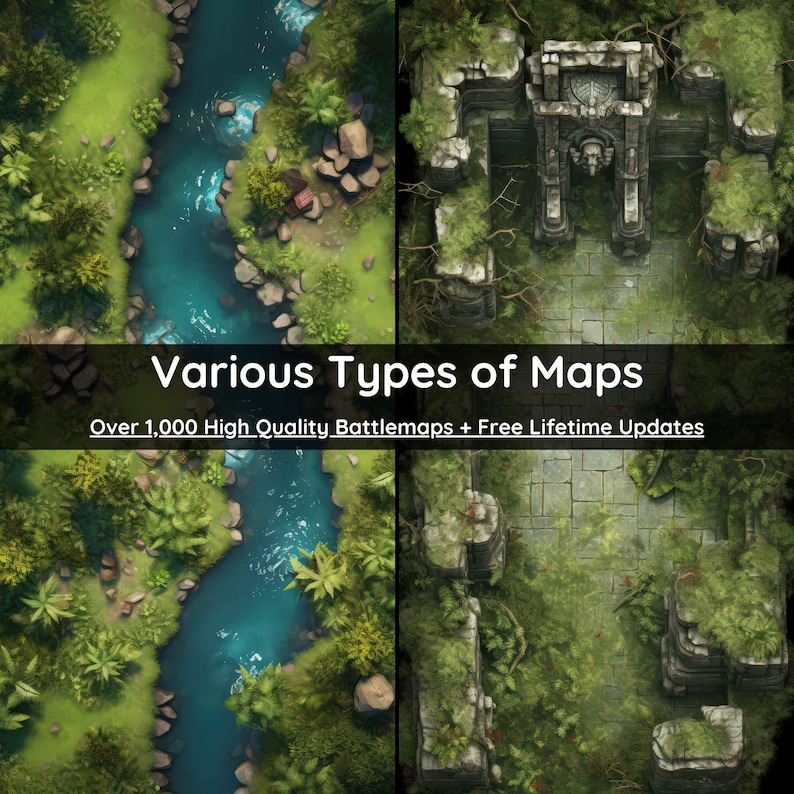 1000+ Jungle RPG Maps: Battle Maps for Roll20, Foundry VTT - Etsy