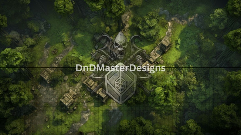 Dnd Jungle Battle Map Bundle, 5 D&D Digital Battlemaps, Dungeons and ...
