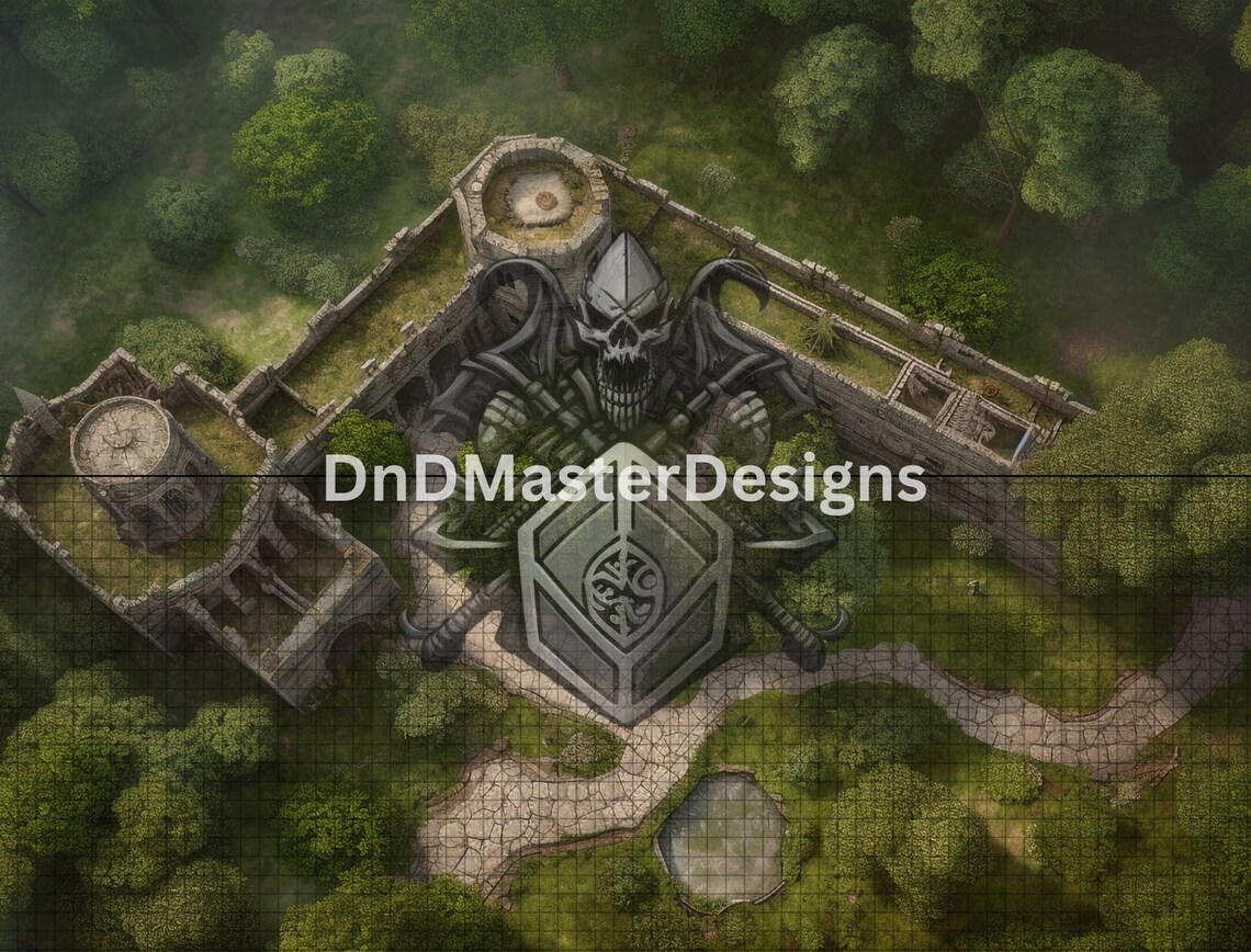 Dnd Ruins Battle Map Mega Bundle, 15 D&D Battlemaps, Dungeons and ...
