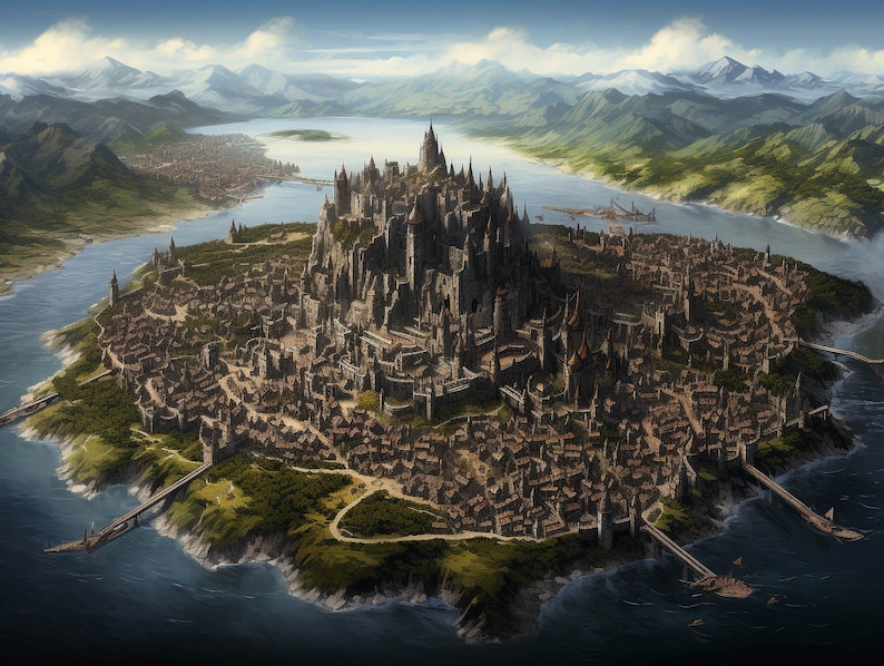 60 Fantasy RPG City Art Dnd Picture Bundle D&D Pictures - Etsy