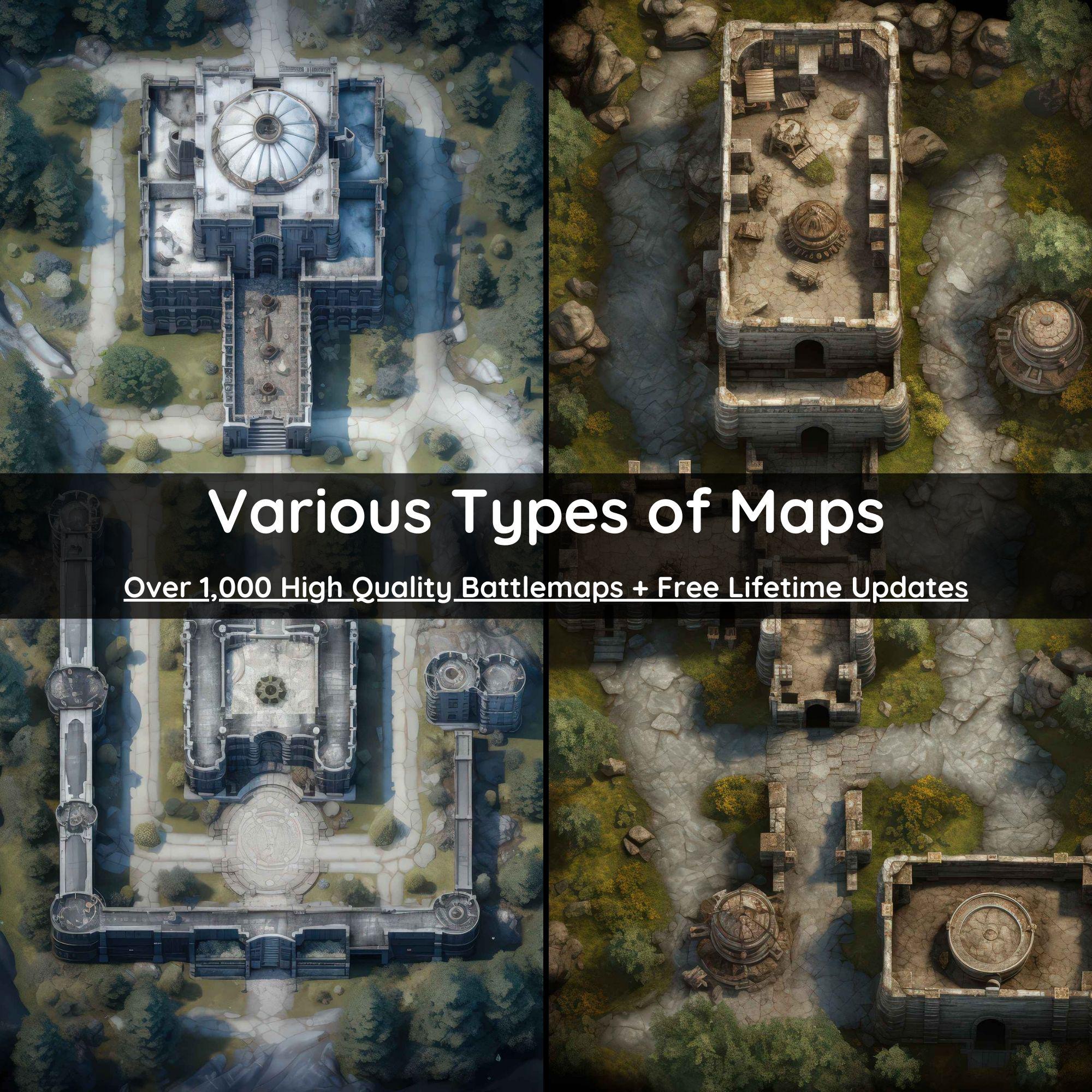 1000+ Castle Battle Maps: Fort RPG Maps for Dnd, Roll20, Foundry VTT - Etsy