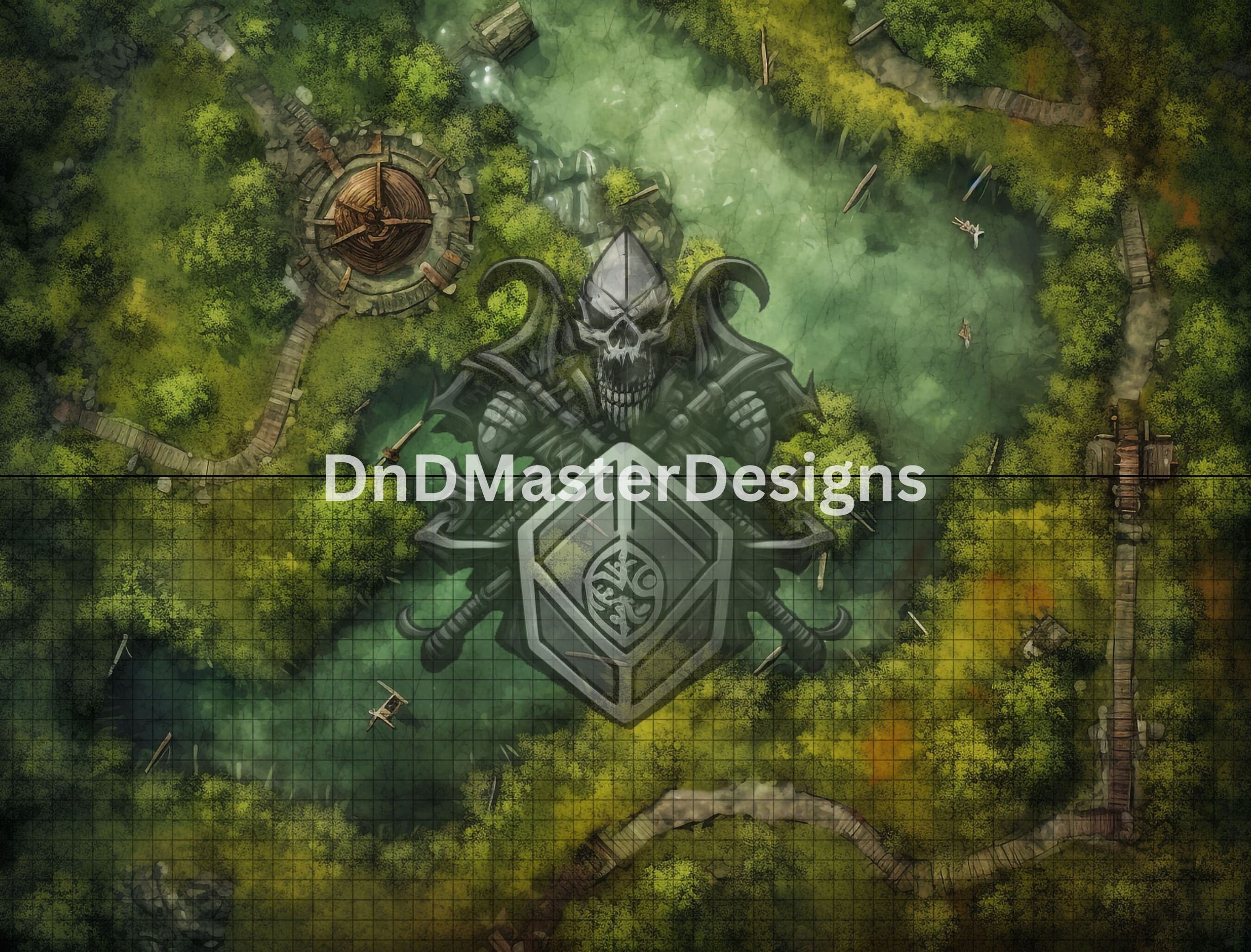 Dnd Swamp Battle Map Bundle, 5 D&D Digital Battlemaps, Dungeons and ...