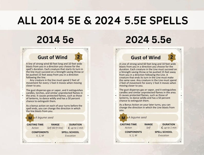 Dnd 5e Paladin Spell Cards – 75+ Printable PDF Spellbook (2014 & 2024 ...