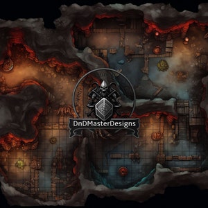 Dnd Cave Battle Map Mega Bundle, 15 D&D Digital Battlemaps, Dungeons ...