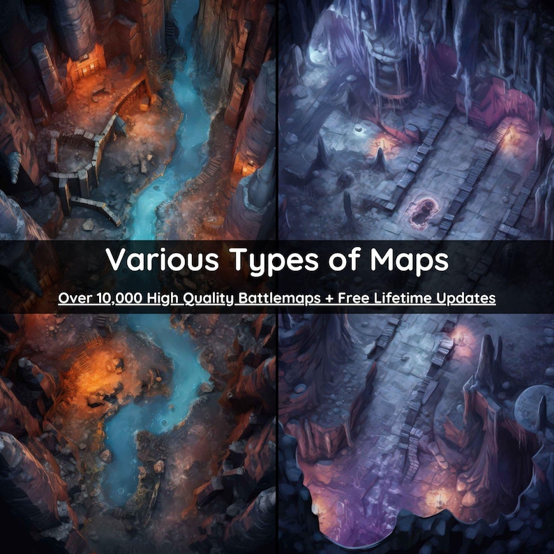 10,000+ Unique Battle Maps | Ultimate RPG Map Bundle | Dungeons 5e ...