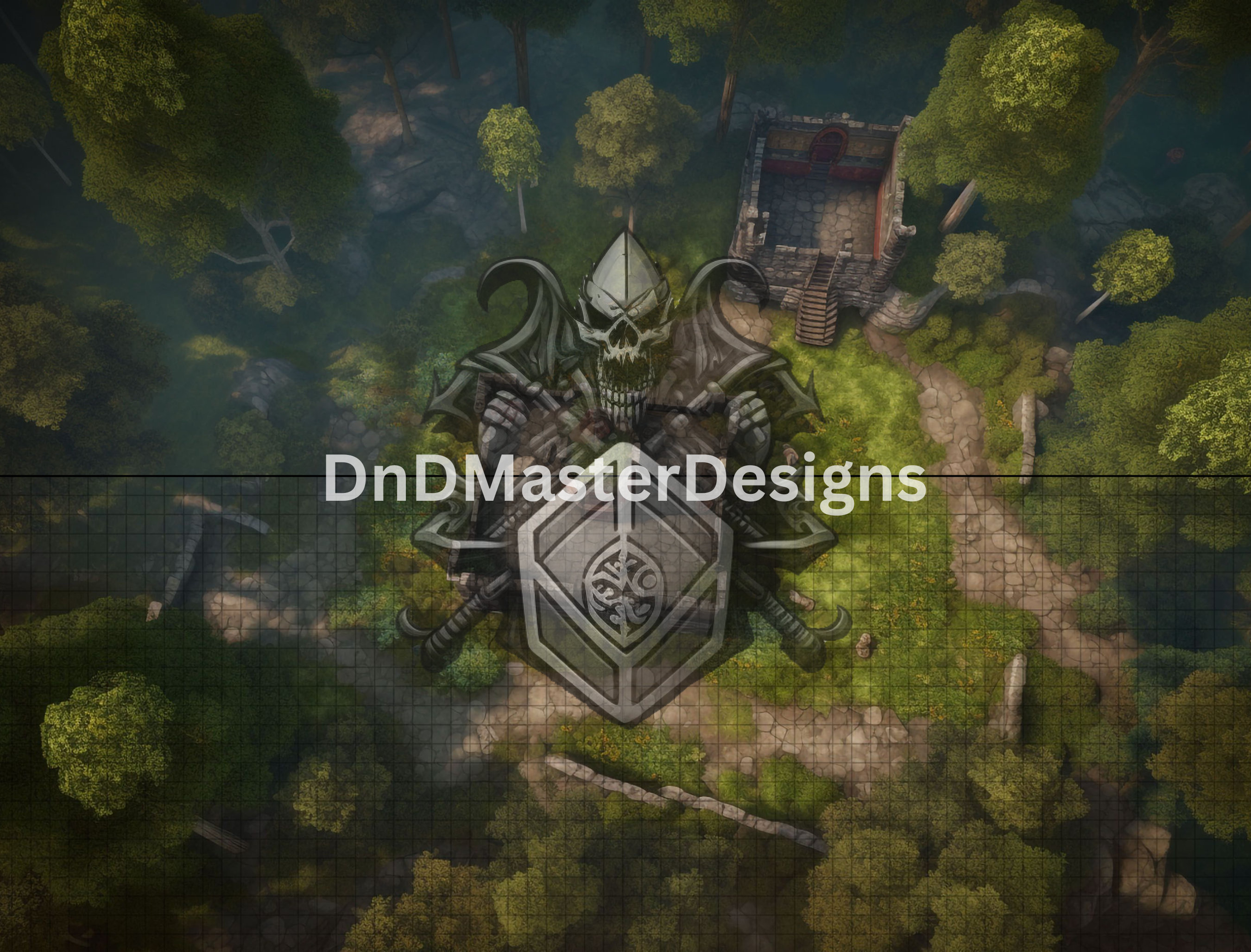 Dnd Ruins Encounter Battle Map Bundle, 5 D&D Digital Battlemaps ...