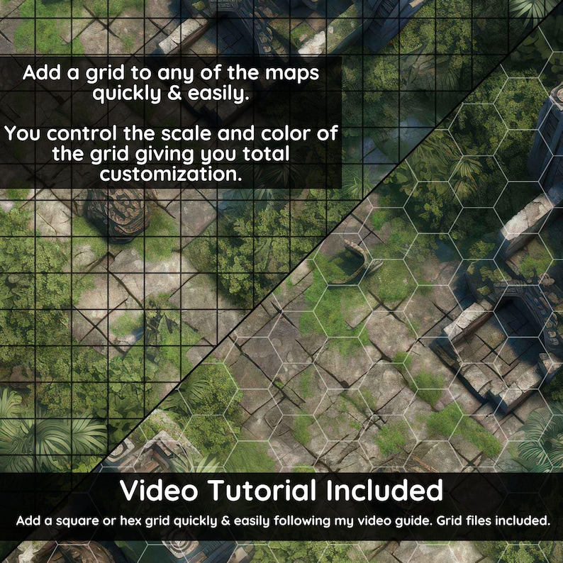 1000+ Jungle RPG Maps: Battle Maps for Roll20, Foundry VTT - Etsy