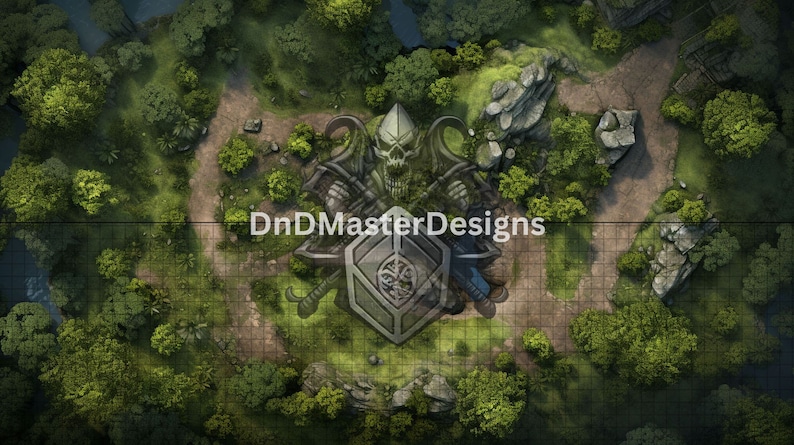 Dnd Jungle Battle Map Bundle, 5 D&D Digital Battlemaps, Dungeons and ...