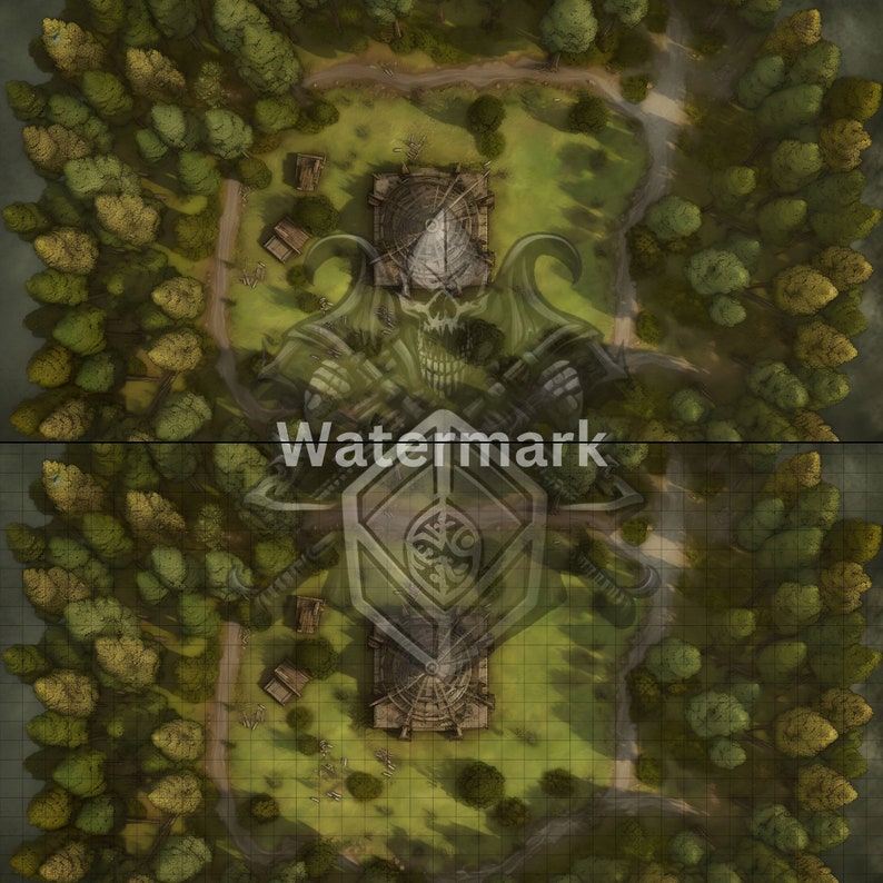 Dnd Forest Battle Map Bundle, 5 D&D Digital Battlemaps, Dungeons and ...