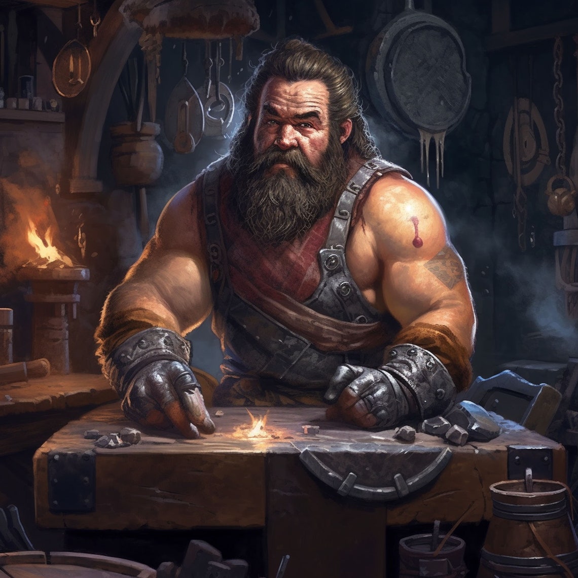Dnd 60 Dwarf Character Portrait Art Bundle, D&D Pictures, Player ...