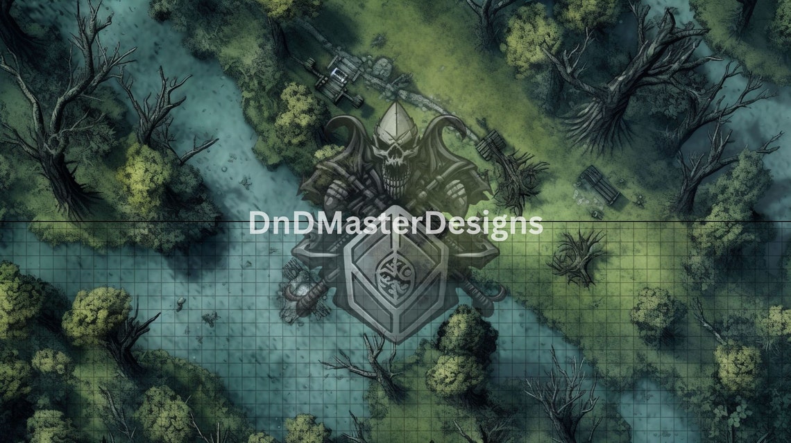 Dnd Swamp Battle Map Bundle, 5 D&D Digital Battlemaps, Dungeons and ...