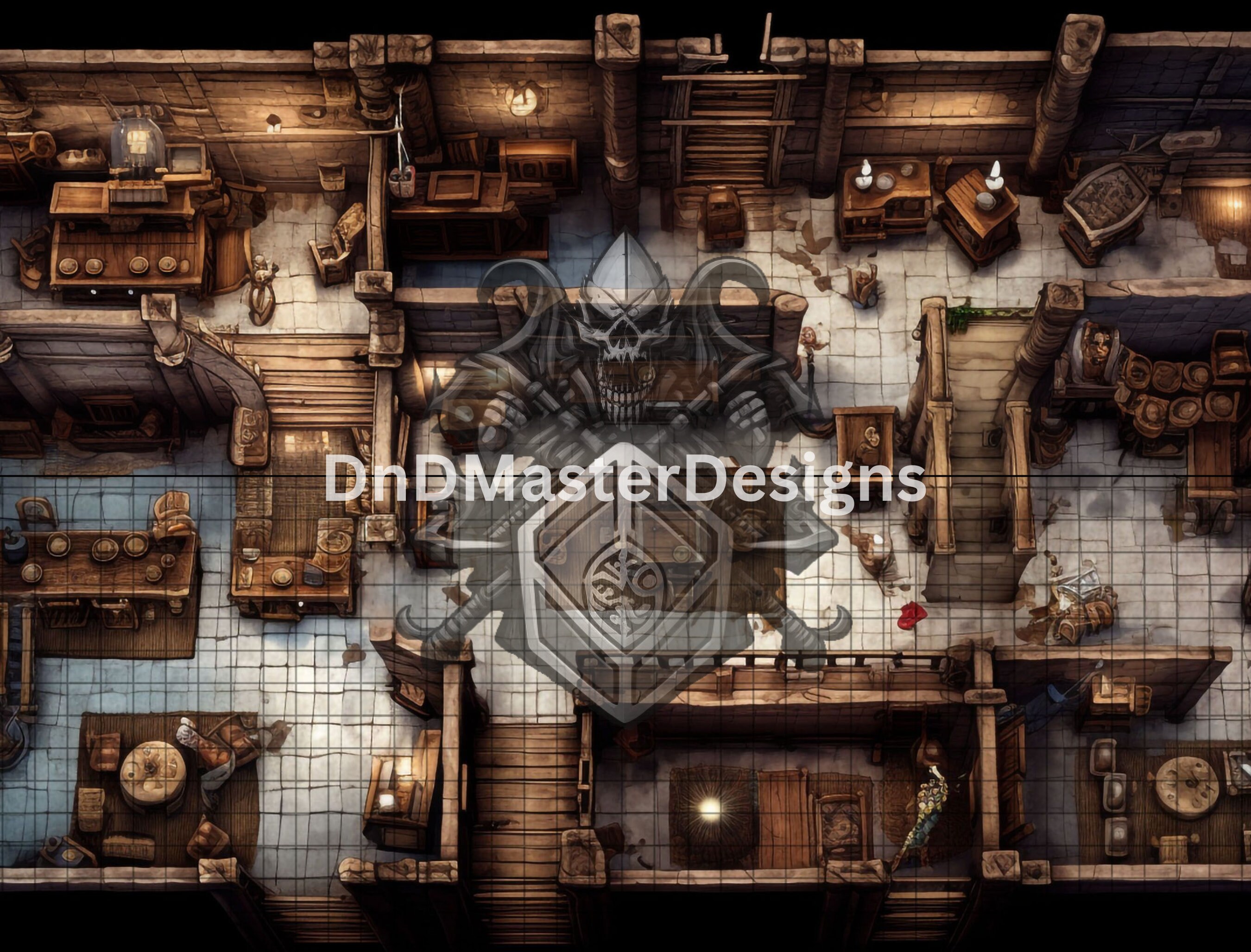 Dnd Tavern Battle Map Mega Bundle, 16 D&D Digital Battlemaps, Dungeons ...